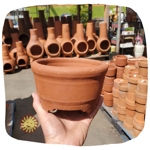 Terra Cotta Planter, 7" Three-Legged Pot – Little Baja Home & Garden Decor