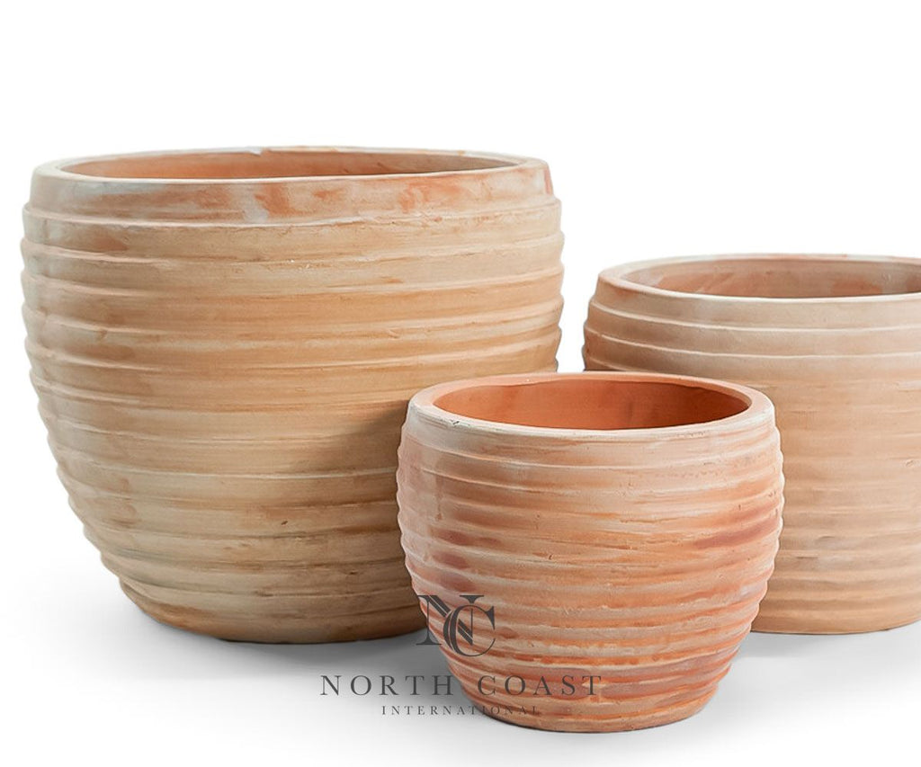 Planter, Terracotta | Mariani Round Planter (Three Sizes) – Little Baja ...