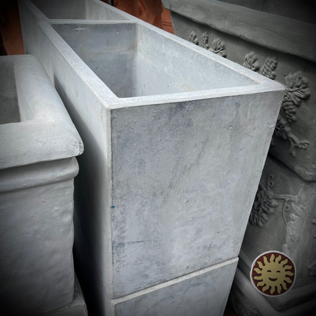 Concrete Planter | Deep Rectangle Planter (Two Sizes: 24" & 30 ...