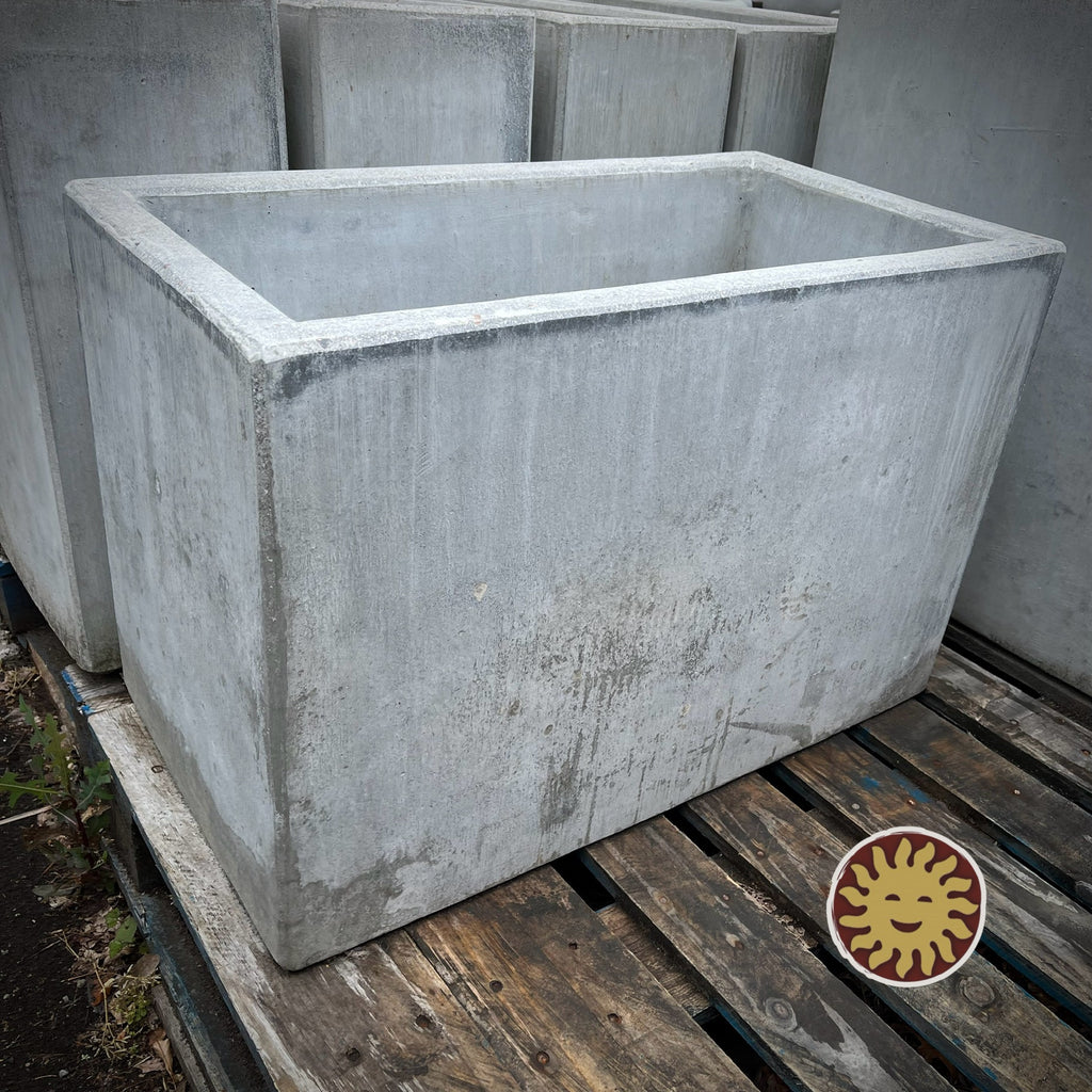 Concrete Planter | Deep Rectangle Planter (Two Sizes: 24" & 30 ...