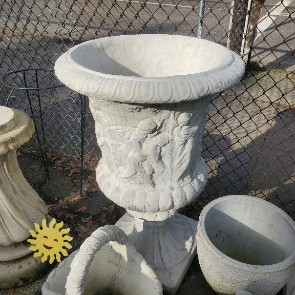 Planter, Concrete | Roman Urn, XLG – Little Baja Home & Garden Decor